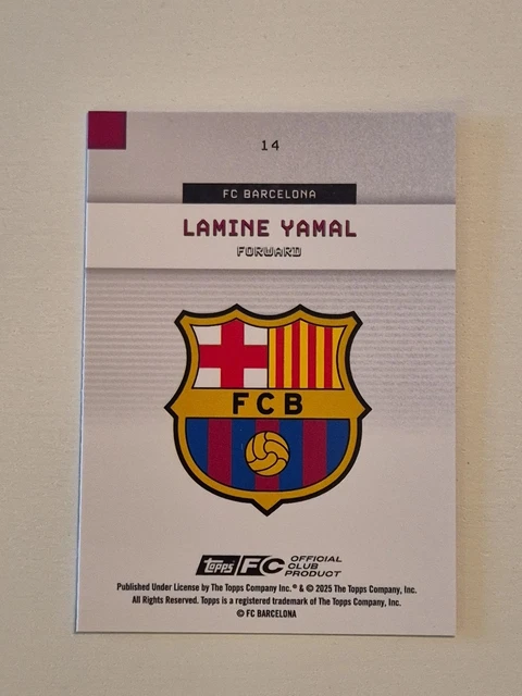 PANINI - 2025 - 2026 - Fc Barcelona - Normal - Lamine Yamal !!! EUR 7 ...