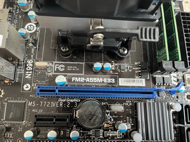 MSI MS-7721 FM2-A55M-E33 Motherboard + AMD A4-5300 + 8GB RAM + IO Shield Bundle £35.00 - PicClick UK