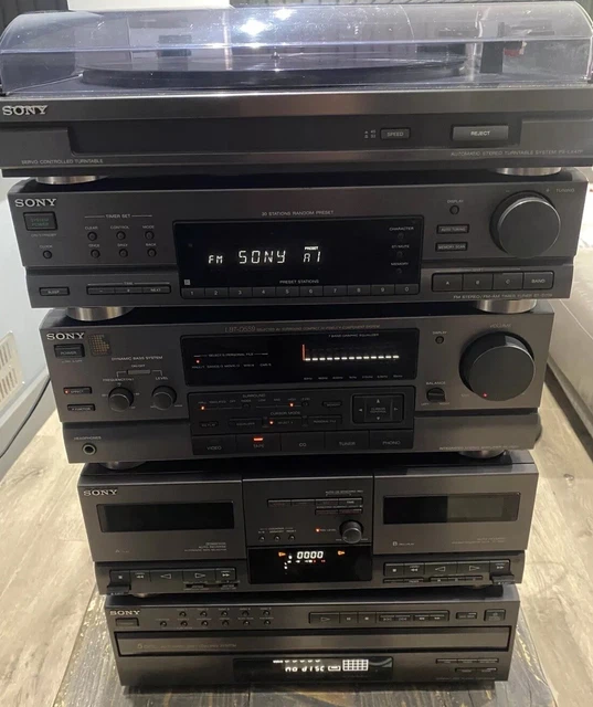SONY LBT-D559 Stereo system - RARE with speakers & Remote - TAPE Has ...