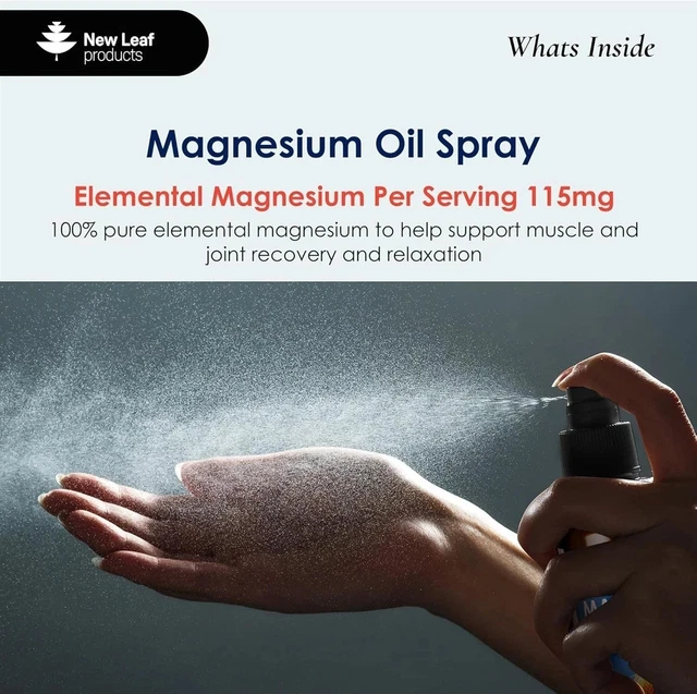 MAGNESIUM OIL SPRAY - 250ml Pure Magnesium Spray for Joints and Aching ...