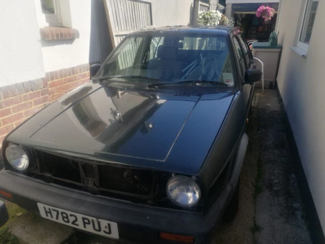 VW GOLF GTI MK2 16v 1.8 1990 oak green, H Reg, unfinished project £ ...