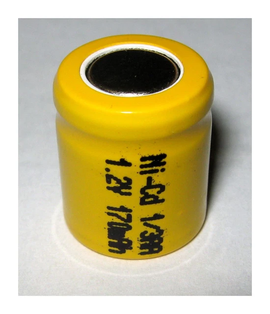 INDUSTRIEZELLE CND-15AA 1/3 AA - 1,2 Volt 150mAh Ni-CD - N-110AA N150AA ...