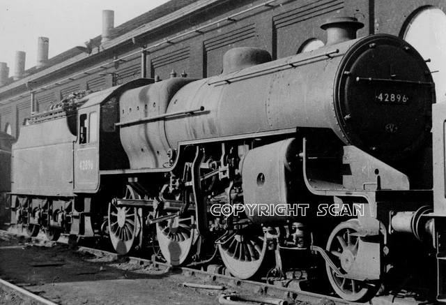 STEAM RAILWAY Photo. 42896 Ex LMS CRAB 5MT @ BELL VUE 54 £2.99 ...