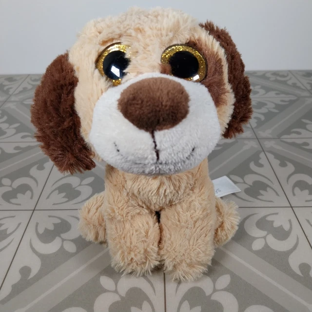 PRIMARK EARLY DAYS Puppy Dog Plush Soft Toy Gold Glitter Big Eyes £21. ...