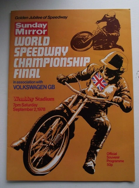 1978 SPEEDWAY WORLD Championship Final Programme Wembley Ole Olsen wins ...