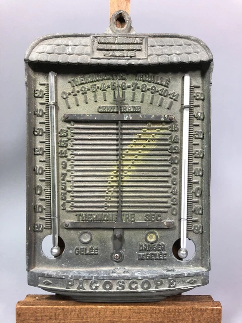 RARE INSTRUMENT DE mesure ANCIEN PAGOSCOPE Outil thermomètre agricole ...