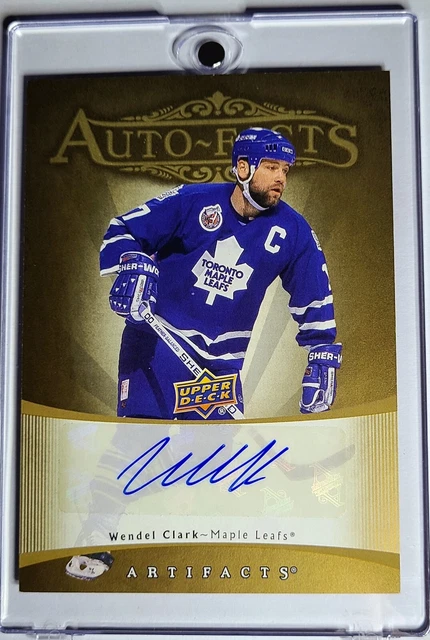 2023-24 UD ARTIFACTS WENDEL CLARK Autofacts #RAF-WC MAPLE LEAFS $95.82 ...
