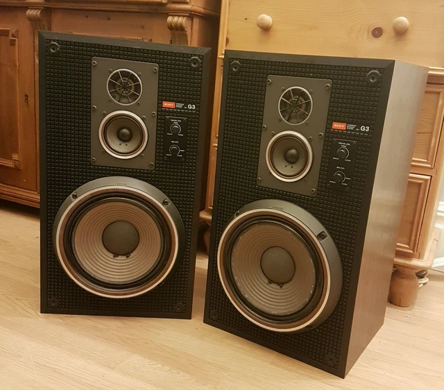 VINTAGE SONY SS-G3 Carbocon Speaker System (D1) £250.00 - PicClick UK