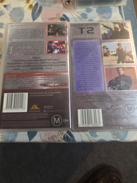 THE TERMINATOR LOT 1 & 2 Judgment Day (VHS, 1991, Letterboxed Version ...