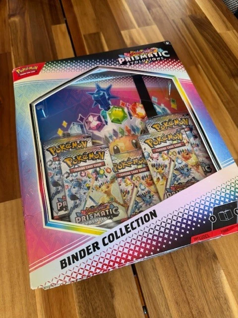 POKEMON SV8.5 PRISMATIC Evolutions Binder Collection inc 5 booster ...
