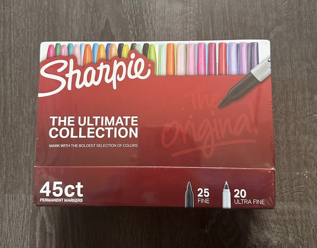 SHARPIE THE ULTIMATE Collection Permanent Markers - 45 Piece (25 Fine ...