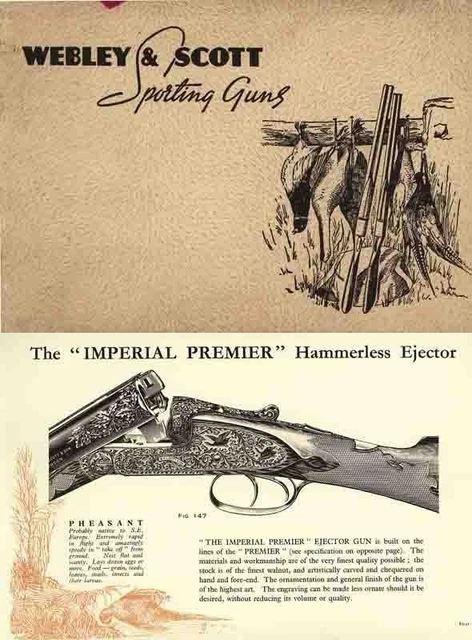 WEBLEY & SCOTT 1939 Sporting Guns Catalog £12.61 - PicClick UK
