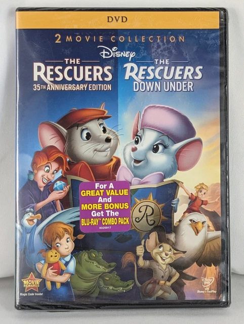 THE RESCUERS & The Rescuers Down Under Disney 2-Movie DVD Set NEW ...
