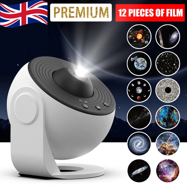 UK LED GALAXY Projector Starry Night Light Moon Star Sky Nebula ...