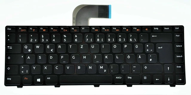 DELL INSPIRON GERMAN Qwertz Backlit Keyboard PP5GW £29.99 - PicClick UK