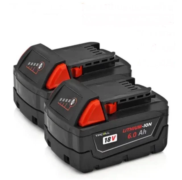 MILWAUKEE M18 REDLITHIUM HIGH OUTPUT XC6.0 Li-Ion Battery Pack (2 Pk ...