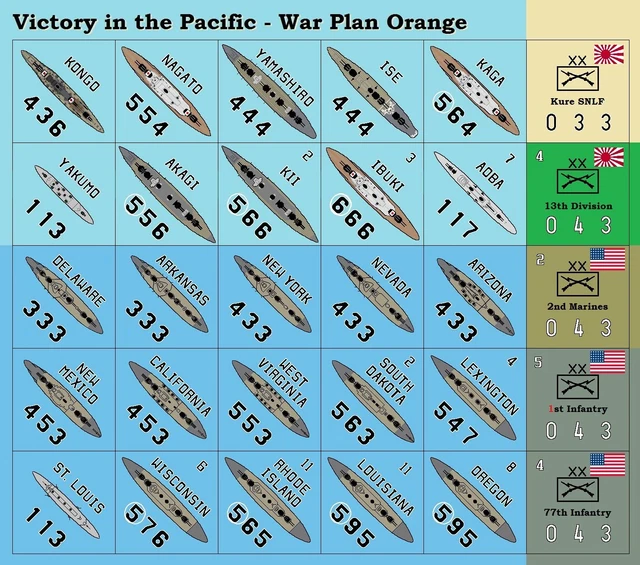 PLAN VIEW 8-8 Fleet Plan/War Plan Orange Variant for VitP £16.92 ...