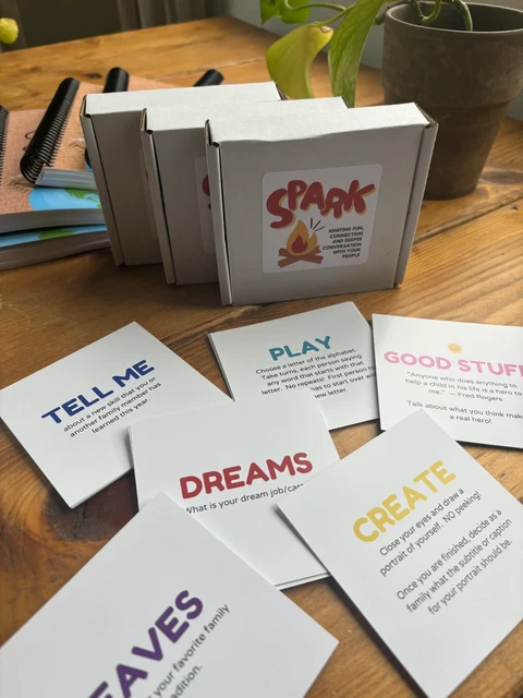 SPARK DECK FAMILY conversation starters table talk cards road trip ...