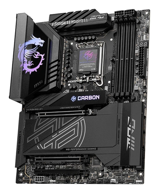 MSI MPG Z890 CARBON WIFI motherboard Intel Z890 LGA 1851 (Socket V1 ...
