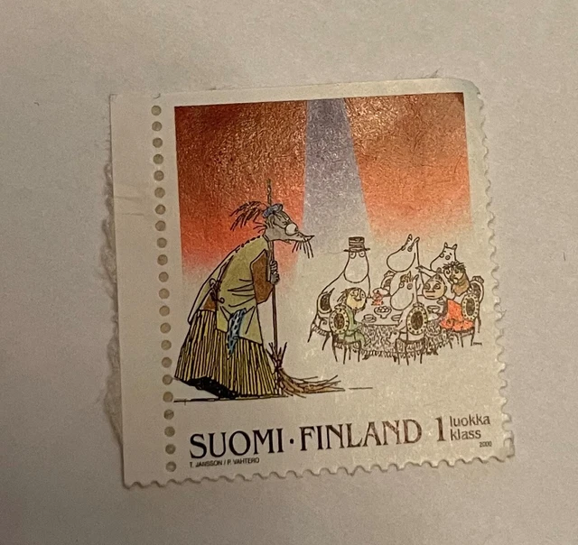MOOMIN STAMPS SET OF 5pcs Post Stamp Vintage 1LK Suomi Finland £7.39 ...