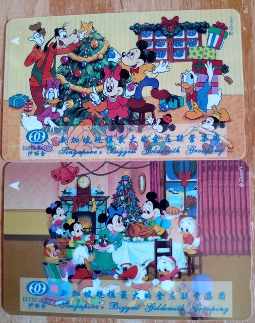 DISNEY 2 PHONECARDS. Singapore's Biggest Goldsmiths Grouping. Mickey's ...