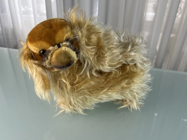 PELUCHE DE COLLECTION pour animaux Steiff chien pékinois 21 x 25 cm ...