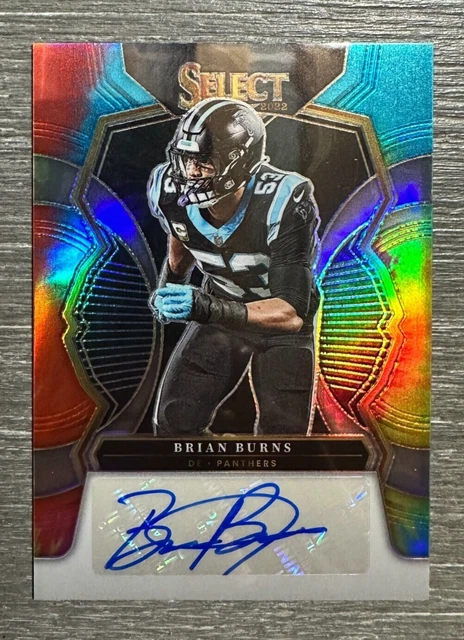 AUTOGRAPHE COLORANT CRAVATE Brian Burns 2022 Select Signatures #SIP-BB ...