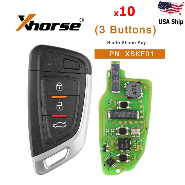 XHORSE XSKF01EN UNIVERSAL Smart Remote Key 3 Button For VVDI KEY TOOL ...
