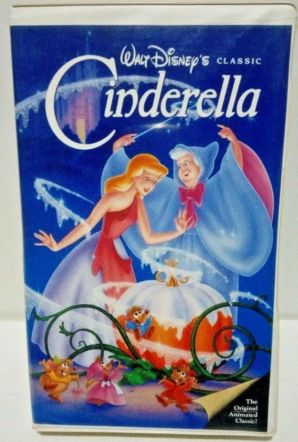WALT DISNEY'S CINDERELLA-VHS-BLACK Diamond Classics-#410-family fantasy ...