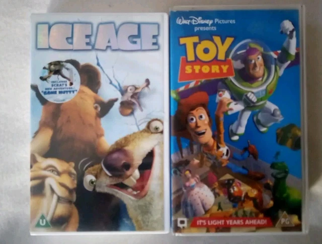 2 CHILDREN'S MOVIES Ice Age & Toy Story On VHS £0.99 - PicClick UK