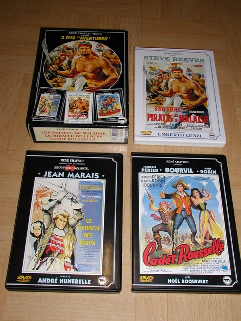 COFFRET RENE CHATEAU-3 DVD"AVENTURES"- CADET ROUSSELLE-LE MIRACLE DES LOUPS,Etc EUR 25,00 ...