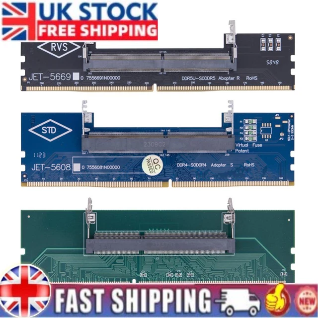 USEFUL MEMORY ADAPTER Card DDR3 DDR4 DDR5 SO-DIMM To PC DIMM Card Memory Adapter £7.99 - PicClick UK