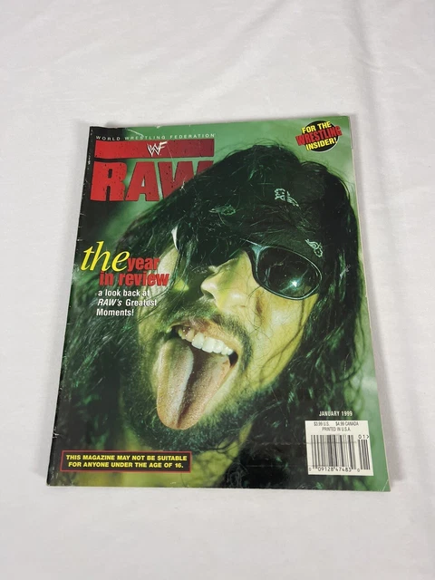 WWF RAW MAGAZINE January 1999 X-PAC DX Stone Cold Divas Poster WWE ...