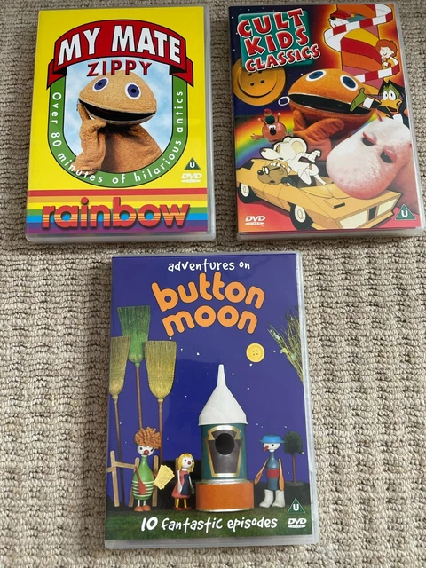 NEW DVD BUNDLE - My Mate Zippy Rainbow & Cult Kids Classics & Button ...