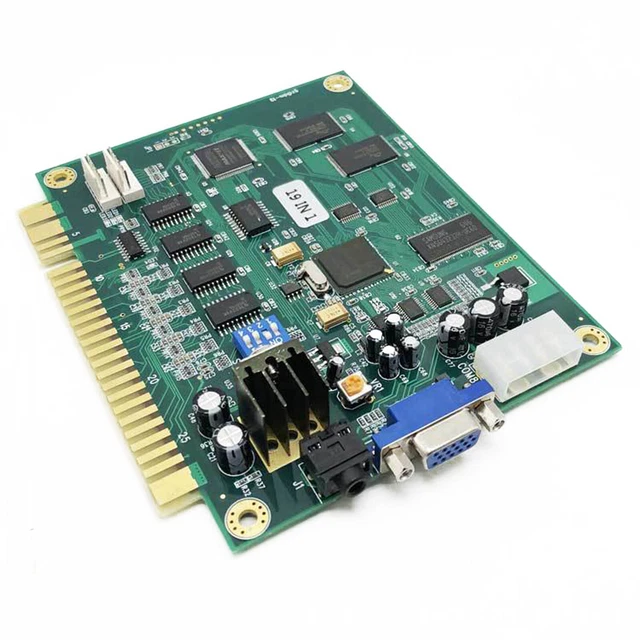 SCHEDA JAMMA ORIZZONTALE 19 IN 1 Arcade Classics VGA CRT/LCD PCB scheda ...