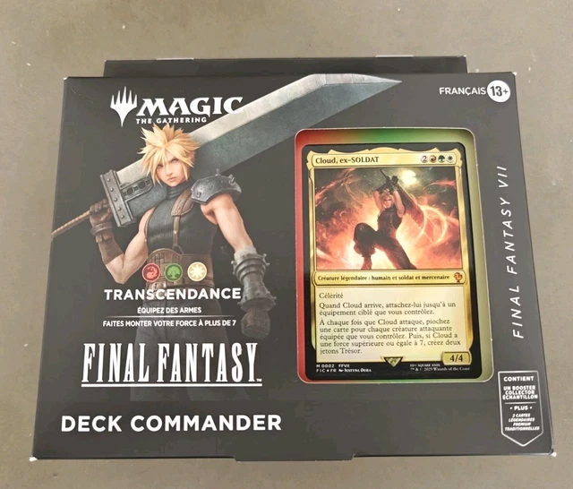 MAGIC THE GATHERING Final Fantasy Commander DECK TRANSCENDANCE CLOUD FR ...