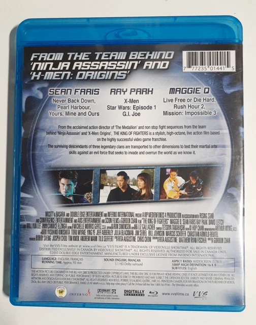 THE KING OF Fighters _ Bluray _ 2011 _ With Slipcover _ Maggie Q _ Sean ...