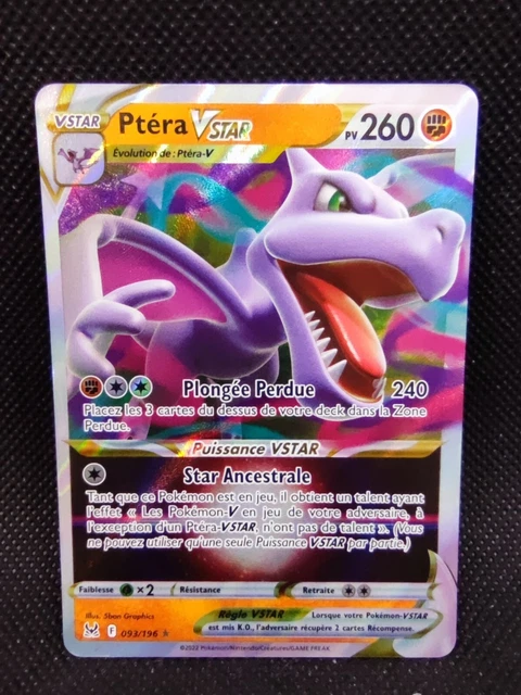 CARTE POKEMON PTERA VStar - Origines Perdues EB11 FR - 093/196 - Neuf ...