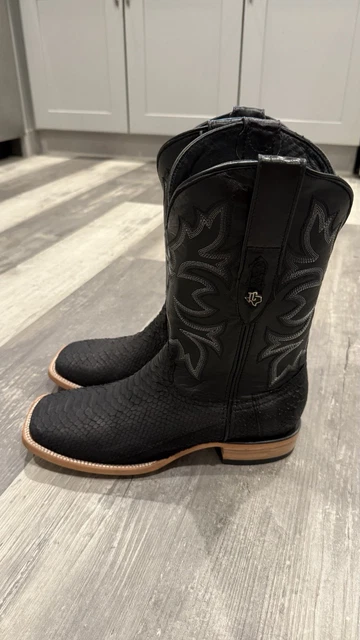 BRAND NEW! EXOTIC Black Python Cowboy Boots Mens Size 10 £189.21 ...