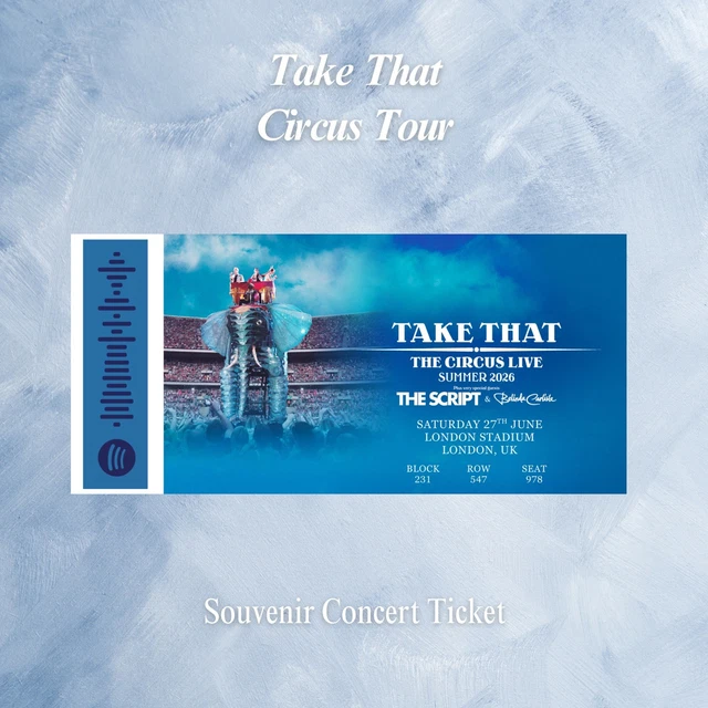 TAKE THAT - The Circus Live Stadium 2026 Tour I Mock |Surprise Gift ...