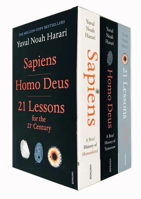 YUVAL NOAH HARARI 3 Books Collection Box Set 21 Lessons, Homo & Sapiens ...
