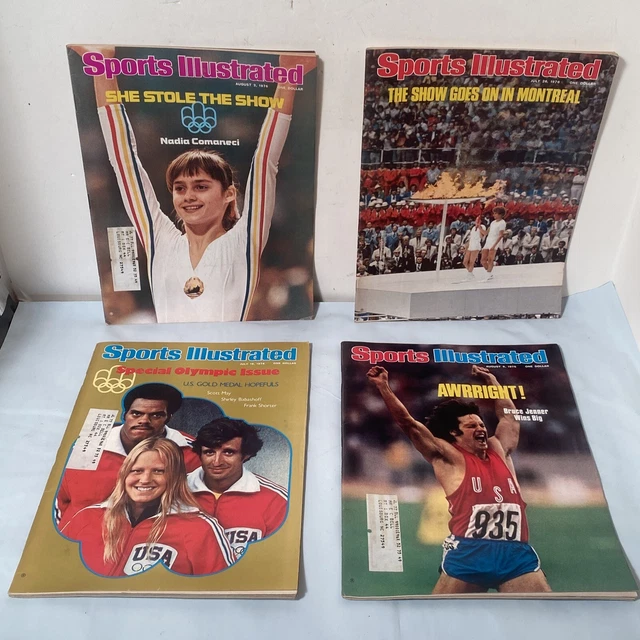 1976 SPORTS ILLUSTRATED Magazines Olympics Nadia Comaneci Bruce Jenner Lot of 4 EUR 22,75 ...