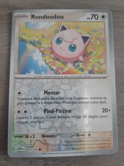 CARTE POKÉMON RONDOUDOU Reverse Set 151 FR EUR 1,00 - PicClick FR