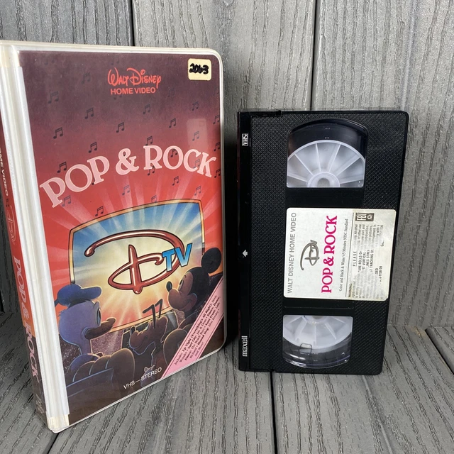 DISNEY VHS POP and Rock 1984 Animated Music Videos White Clam-shell ...