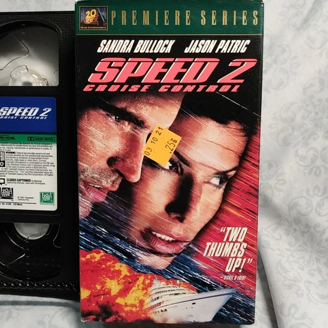 SPEED 2 CRUISE Control VHS 1997 1998 Video Tape Sandra Bullock Case £4. ...