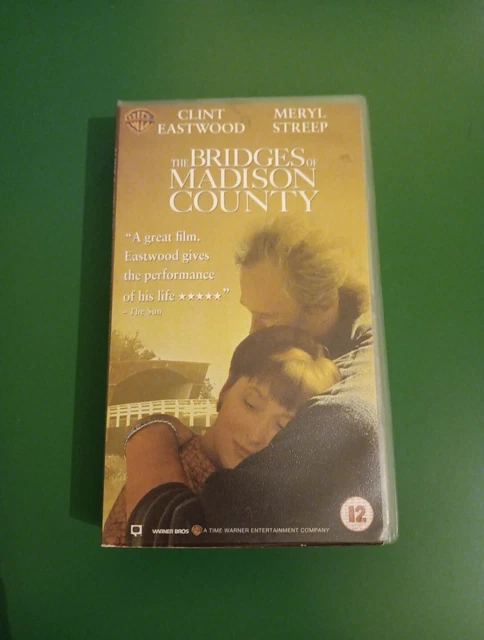 THE BRIDGES OF Madison County VHS Clint Eastwood Meryl Streep Video ...
