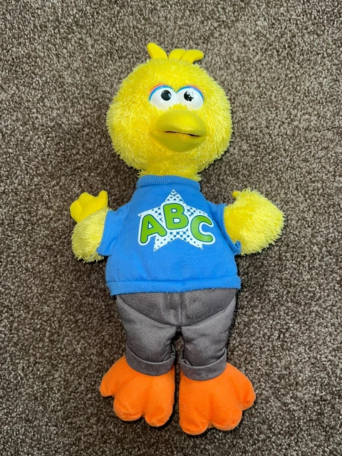 SESAME STREET BIG Bird Soft Toy 13” Plush 2010 Abc Talking Singing ...