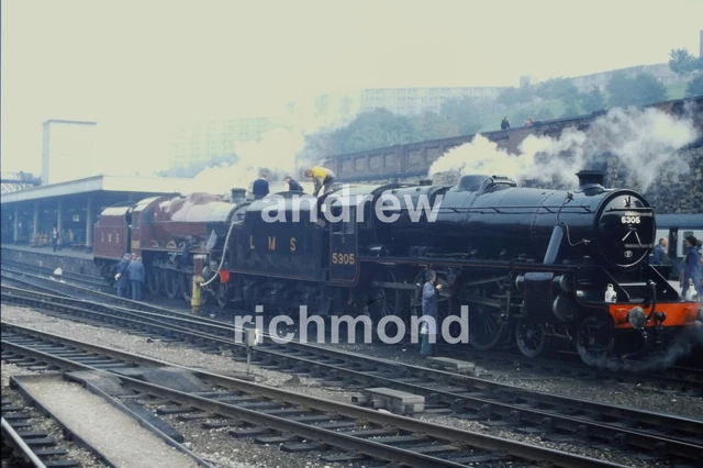 LMS BR BLACK Five 5MT 4-6-0 Locomotive 5305 Original 35mm Railway Slide ...