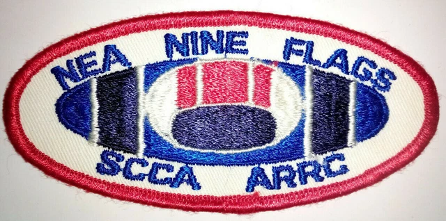 VINTAGE NEA NINE Flags SCCA ARRC Race Car Patch Badge Crest $12.00 ...