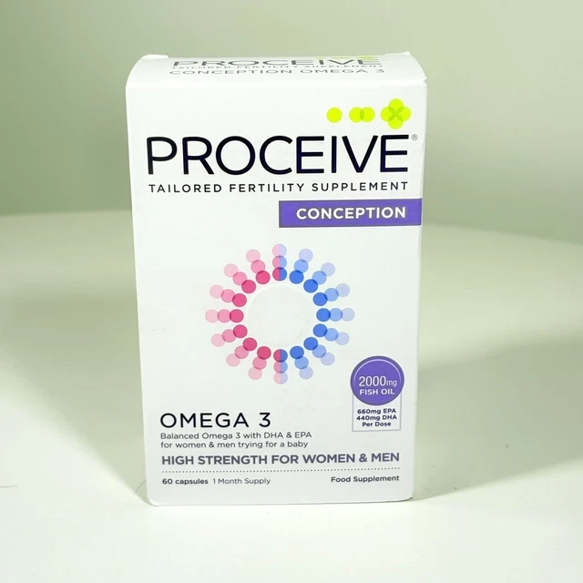 PROCEIVE OMEGA 3 Conception for Men & Women 60 capsules Exp 11/2026 £16 ...